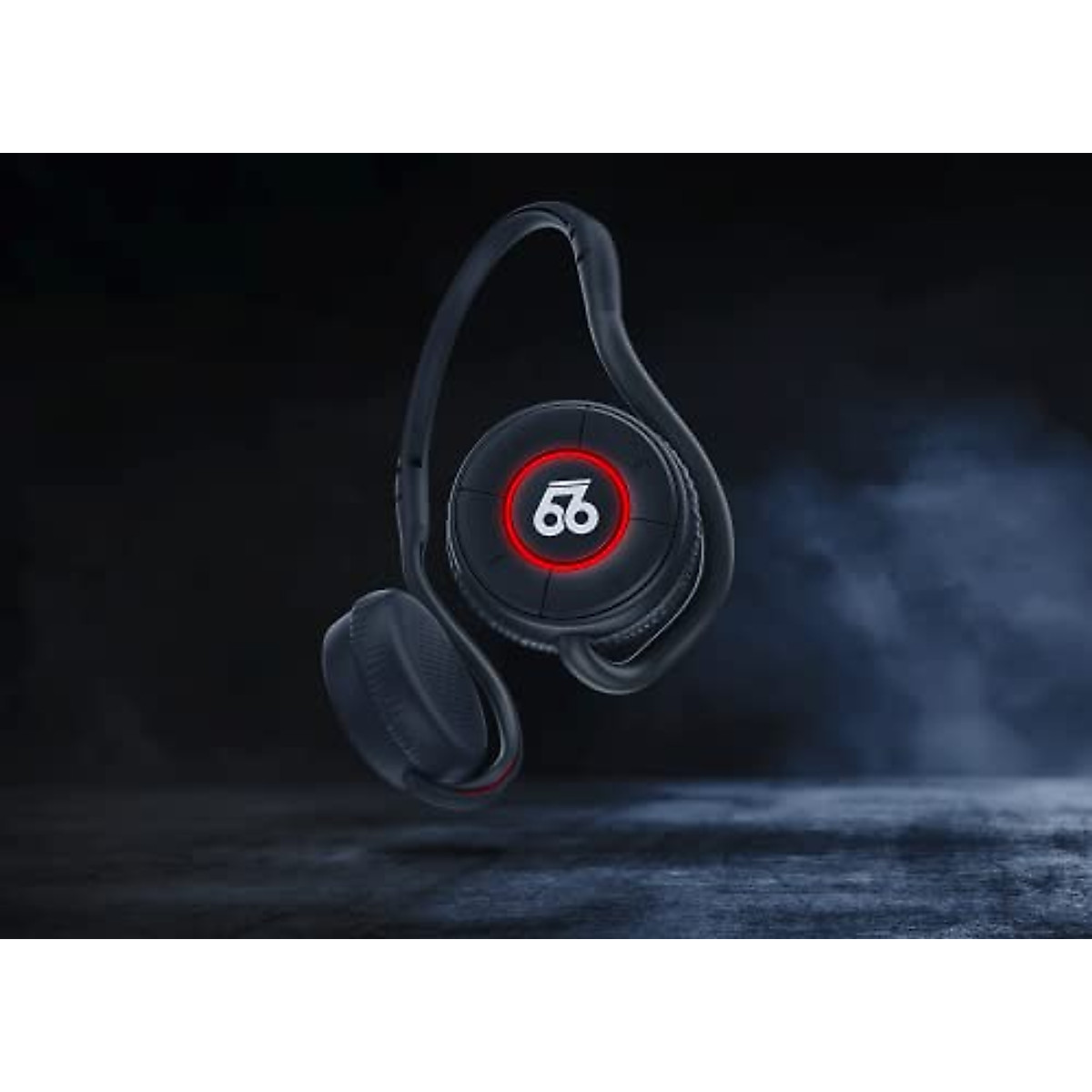 66 AUDIO - Sport2 - Wireless Sports Headphones - 25 Hours Music Playback, Noise Cancelling Microphone, BT 5.0, HD Sound, Premium, Lightweight, Foldable. Running, Cycling, Fitness, Gym, Neckband (2023)