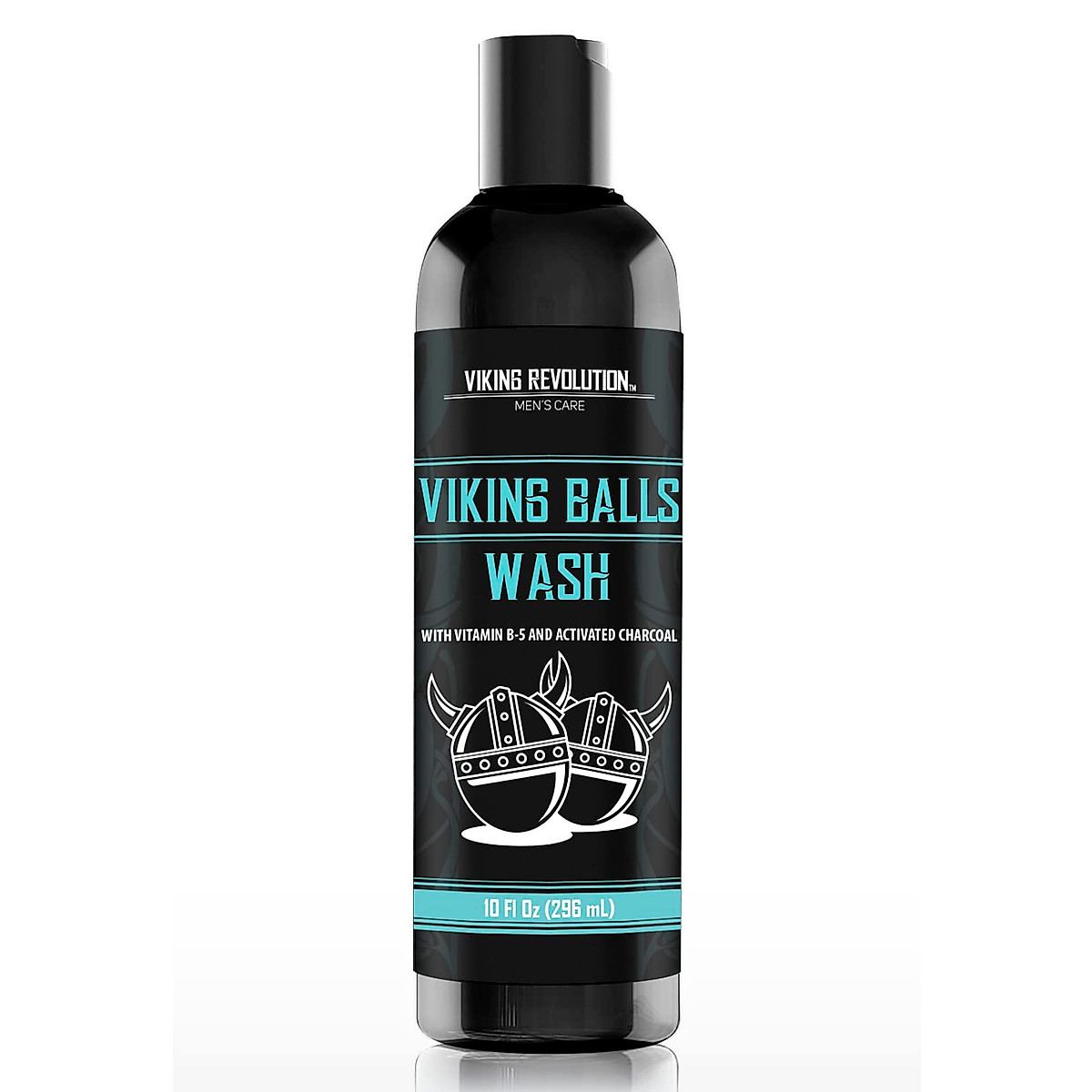 Viking Revolution Mens Balls Wash for Men (10 oz) - Ballwash for Men with Charcoal Mens Intimate Wash Men Genital Wash with Menthol, Vitamin B5 and Activated Charcoal