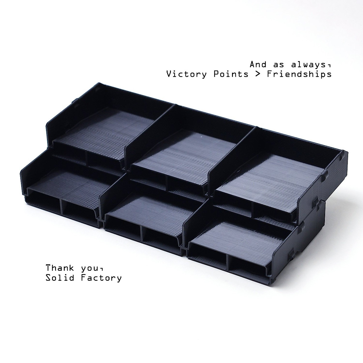 Solid Factory | Card Tray Organizer Holder for Settlers