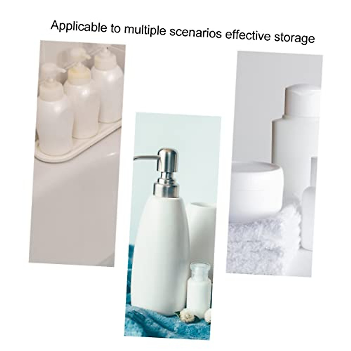 Cabilock 6 Pcs Shower Gel Holder Body Wash Container Hanging Storage Shelves Trace-free Storage Holders Punch-free Detergent Holders No Trace No Trace Stickers Shampoo Rack Shampoo Holders