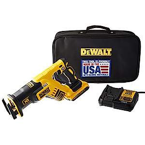 DEWALT 20V MAX* XR Compact Reciprocating Saw, 2.0-Amp Hour (DCS367D1)