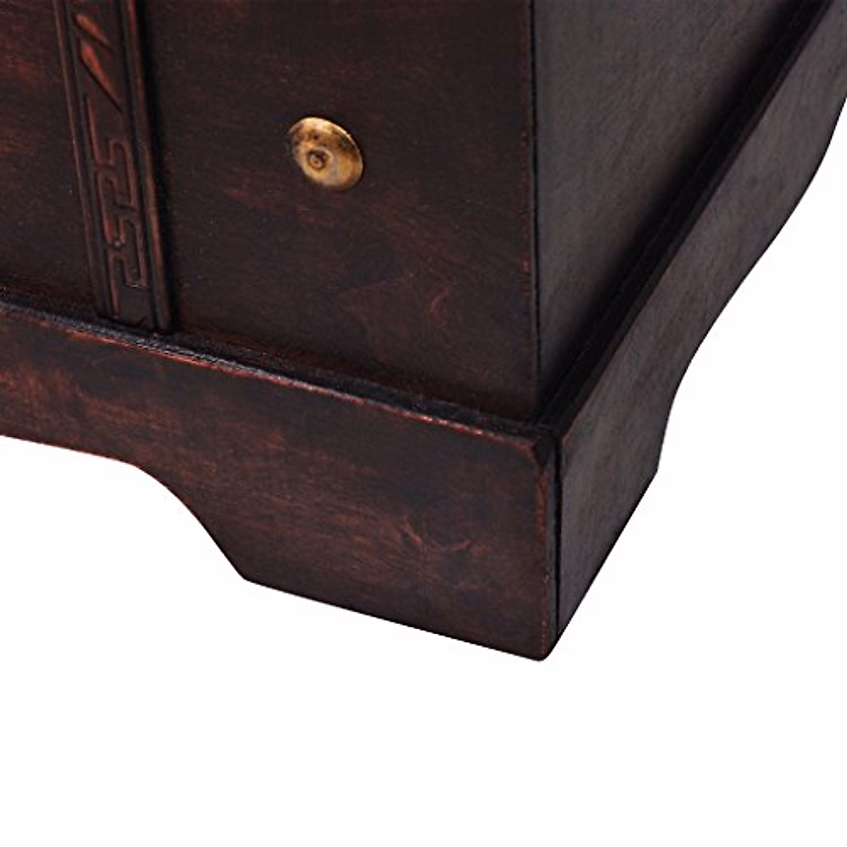 Festnight Treasure Chest Wood Storage Box Trunk Cabinet Collection Furniture Decor 26" x 15" x 15.7" (L x W x H)