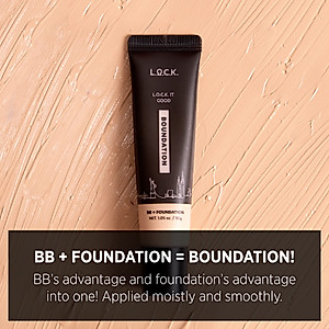 L.O.C.K. Color L.o.c.k. it Good Boundation 01 Fair Beige, B.B Cream + Foundation, Medium Coverage, Net. 1.05 fl.oz. / 30g,