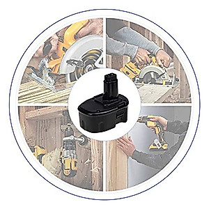 [Upgraded to 3600mAh] Ni-Mh Replacement Battery Compatible with Dewalt 14.4V Battery DC9091 DW9094 DC9091 DW9091 DW935 DE9038 DE9091 DE9092 Cordless Power Tools 1 Pack