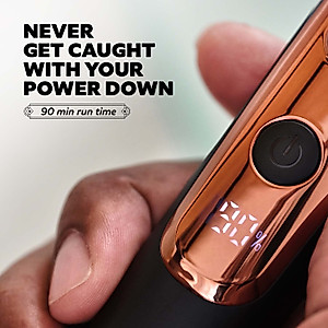 Dollar Shave Club | Total Trimmer Travel Package | Double Header Electric Trimmer, Toiletry Bag, Grooming Kit & Wipes | Electric Razor with a Beard Trimmer Head & a Separate Body Grooming Head, Black