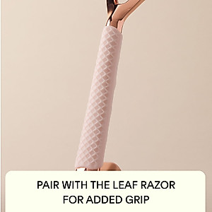 Leaf Shave | The Leaf Razor Grip Sleeve, White - Silicone Razor Handle Grip