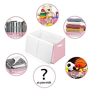 Pantryily Toy Storage Box for Girls, Large Kids Toy Chest Boxes Organizers and Storage 24.5"x13"x16"(Pink)