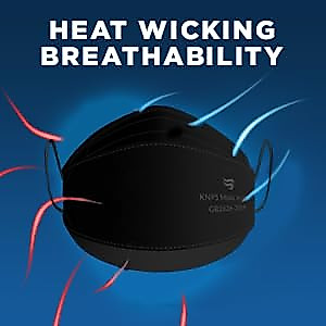 Breatheze KN95 Face Masks Made In USA FDA Registered - Disposable KN95 Mask - 3D Style, 10-pack Black