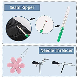 EFOBO Beginners Embroidery Stitch Practice kit, 3 Set Cross Stitch Kits to Learn 31 Different Stitches, Embroidery Kit, Easy to Follow with Instructions, Gifts for Adult Craft Lover Kid