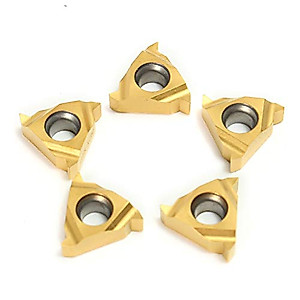 10pcs Carbide Turning Inserts Blades Turning Tool Durable Lathe Inserts A60 Threading Cutter