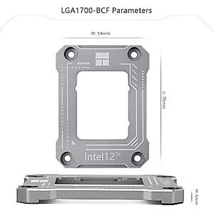 Thermalright Intel 12th/13th Generation LGA1700 Anti-Bending Buckle, Curved Pressure Plate, CPU Fixing Buckle, Fully Fitted and Fixed Without Trace Installation (Gray)