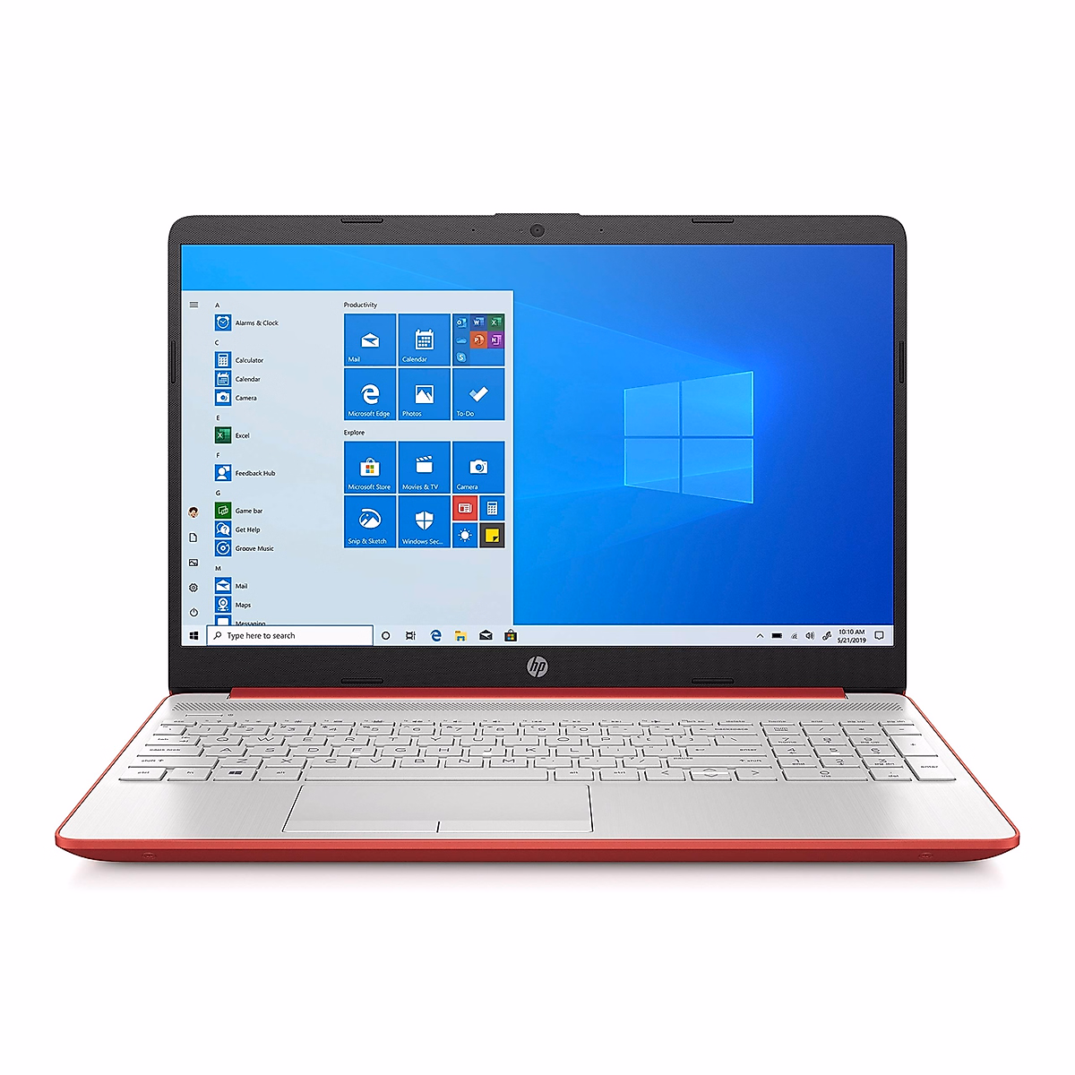 HP 15-DW0083 15.6 inches 4GB 128GB Intel Pentium Silver N5000 Win10, Scarlet Red (Renewed), 15-15.99 inches