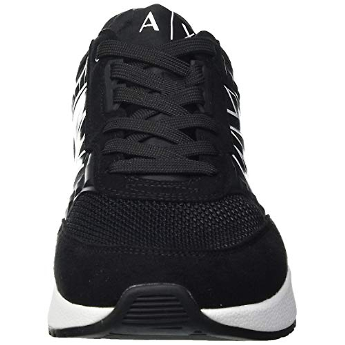 A|X Armani Exchange Men's Colorblock Fashion Sneakers, Black, 9