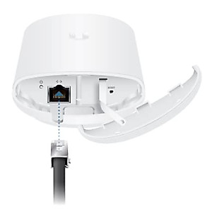 UBNT Networks NanoStation AC Loco Loco5AC-US 2 Pack Pre-Configured Loco5ac 5GHz 802.11ac airMAX Radio 450Mbps Wireless Bridge (2-Pack) with PoE POE-24-7W-G Included Ready to Install, White