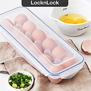 LocknLock Easy Essentials Specialty Dozen Egg Storage Container, 12-Cup