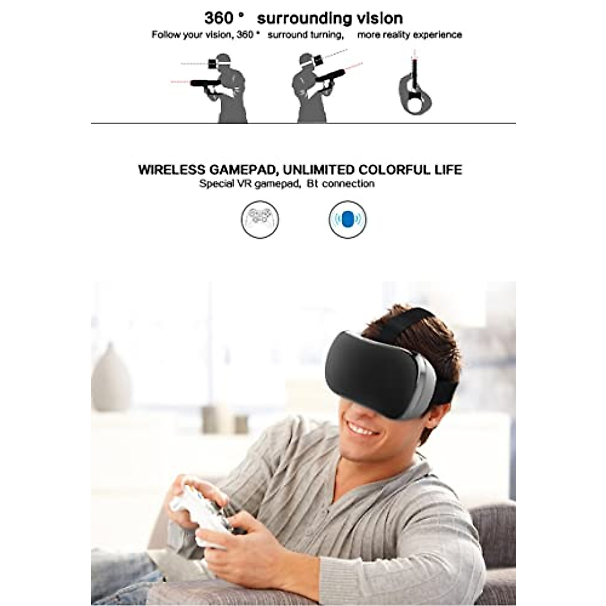 VIBY Glasses VR Display 3D GlassesVR Virtual Reality