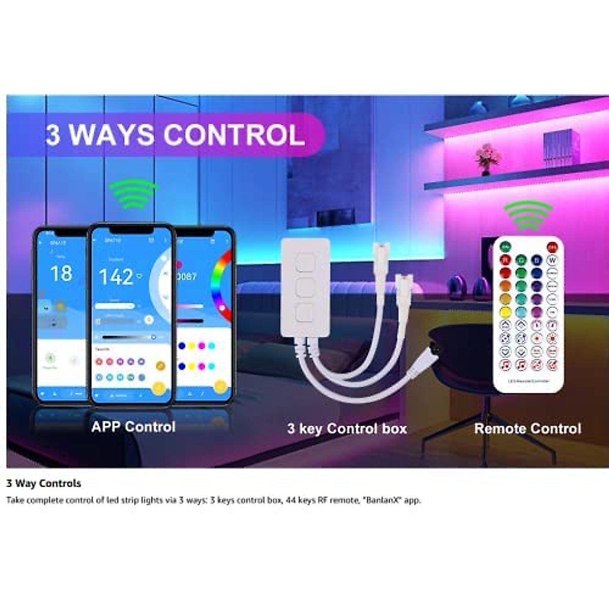 sanwo SP611E Dream Color Bluetooth Controller 142 Chasing Modes 18 Music Modes with Remote