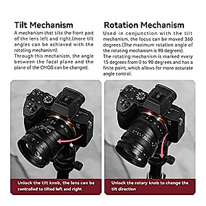 TTartisan 50mm F1.4 Tilt Lens, Compatible with Full-Frame Sony E-Mount Mirrorless Cameras Alpha a7 a7II a7III a7R a7RII a7RIII a7RIV a7S a7SII a9 a7C