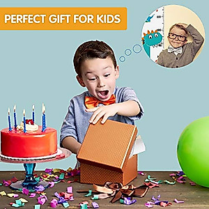 Outivity Growth Chart for Kids, Height Chart for Kids/Boys/Girls/Baby, Canvas & Wooden, Removable Growth Height Chart, Wall Room Decor - Dinosaur