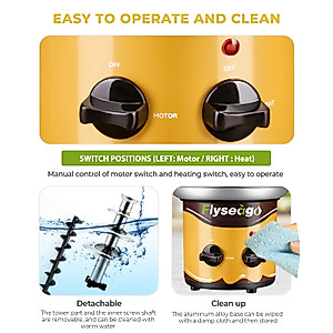 Flyseago Chocolate Fountain Machine 4 Tiers Cheese Fountain Perfect for Nacho Cheese, Chocolate Sauce, Wedding, Party