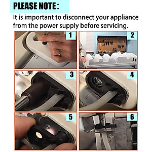 2182179 Refrigerator Door Closer Cam For Whirlpool Kenmore Admiral Amana Crosley Refrigerator Lower Door Closer AP6005980 PS11739042 W10329686 2155311 (Screws not included)