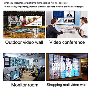 4K HDMI 3x3 Video Wall Controller with Al Audio | 9 Channels | HDMI 1.4, HDCP1.4 | 1 HDMI Input & 9 Outputs | 15 Display Modes - 1x2, 1x3, 1x4, 2x1, 2x2, 2x3, 2x4, 3x1, 3x2, 3x3, 4x1, 4x2