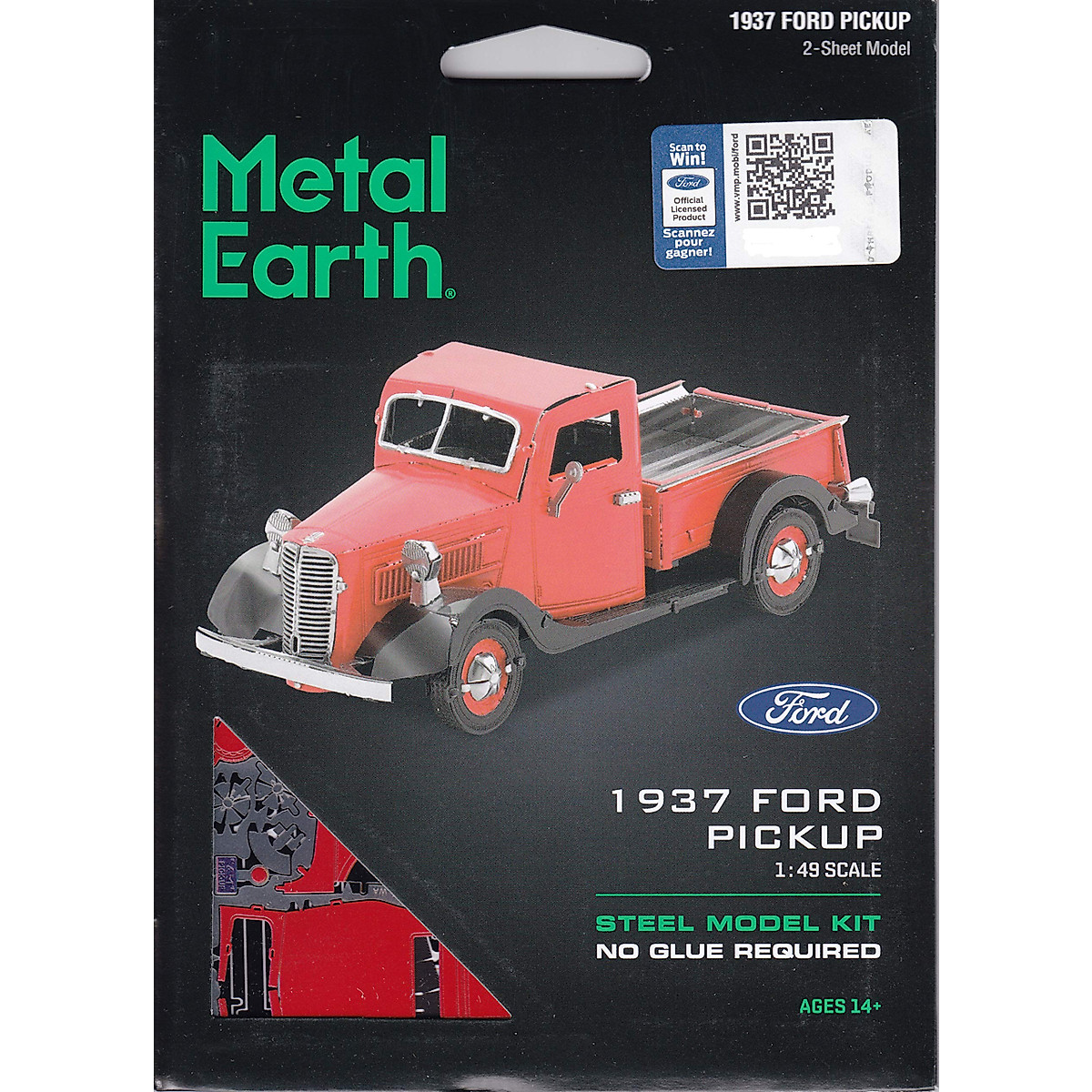 Metal Earth 1937 Ford Pickup 3D Metal Model Kit Fascinations