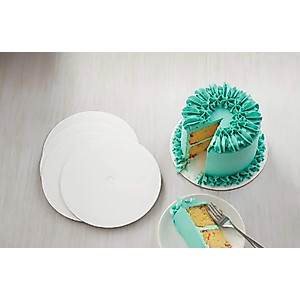 8 Round Cake Boards, 11pk, White-Wilton-2104-1162