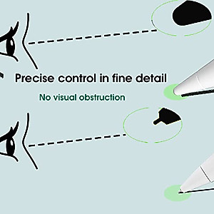 Upgraded Pencil Tips fits for Apple 2nd 1st Gen iPad Pro Pencil,0.78mm No Wear Out Fine Point Precise Control Apple Pen Tip,Longer Tips High Strength Material,White