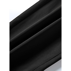 JMIERR Men Casual Cargo Pants Elastic Waist Drawstring Tactical Pant Lightwight Hiking Joggers Pants Loose Fit with Multi Pockets, US 34(M), 1 Black