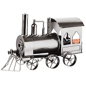 BRUBAKER Wine Bottle Holder Statue Locomotive Sculptures and Figurines Decor & Vintage Wine Racks and Stands Gifts Decoration