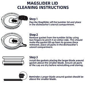 20 oz Tumbler Lid, Replacement Lids Compatible for YETI 20 oz Tumbler,10/24 oz Mug and 10 oz Lowball, Spill Proof Coffee Cup Covers with Magnetic Slider for Outdoor, BPA Free