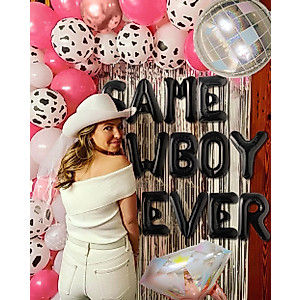 JeVenis Same Cowboy Forever Balloons Same Cowboy Forever Bachelorette Decoration Western Bachelorette Party Decorations Cowgirl Nashville Bridal Shower Supplies