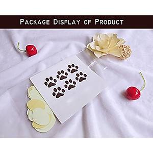 Marsway Cute Paw Print Night Luminous Removable Kids Room Wall Decal Glow in The Dark Decorative Sticker