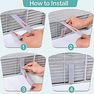 Guinea Pig Cage Liner, Waterproof Liner for Guinea Pigs, Guinea Pig Bedding with Tarp Bottom for C&C Grids, Cage Liners for Guinea Pig, Bunny, Hamster, Rabbit,Not Include Cage,56 * 28 inches