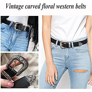 UTOWO Western-Belts-for-Women Cowgirl, Cowboy-Leather-Waist-Belts for Women Jeans Pants Dresses