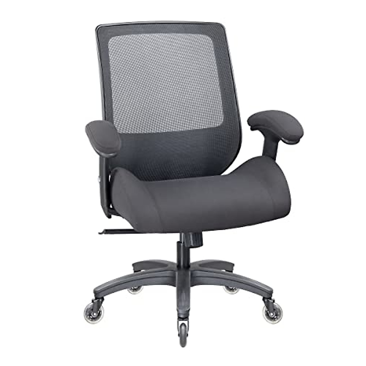 BOLISS Big and Tall Ergonomic Office Mesh Computer Executive Desk Chair with Wide Thick Seat,Lumbar Support and Tilt 400lbs-Black