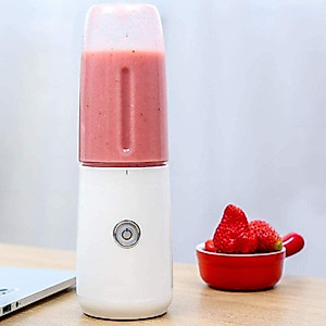 MXJCC Portable Blender, Smoothie and Shakes, Mini Blender with 2 Blades,Li-ion Battery for Baby Food,Travel,Gym