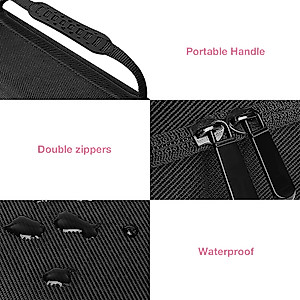 MOSISO Hard Travel Case Storage Bag Compatible with Revlon One-Step Hair Dryer Brush 1.0 & PLUS 2.0, EVA Carrying Case Cover Protective Hard Shell Sleeve with Hot Air Brush Pouch, Black