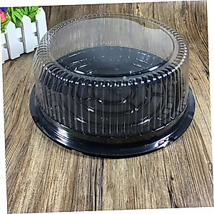HOMSFOU 20pcs 8 Clear Cake Reusable Cake Containers Cake Containers with Lids Cake Holder with Lid Wedding Cake Stand Disposable Cake Carrier Cupcake Pan A024 With Cover Bread Box