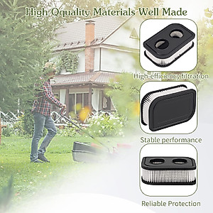 JICHEKU 593260 Air Filter 798452 334404 for 4247 5432 5432k 09P00 09P702 550E 500EX 550EX 625 575EX Troy-Bilt TB110, 247372370 Craftsman Lawn Mower Air Filter Series Engine (5 PCS)