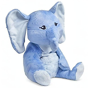 HUGIMALS Emory The Elephant 4.5 lb Heavy Cute Weighted Comfort Plush Large Unscented Self Care Stuffed Animal for All Ages - Kids, Teens and Adults