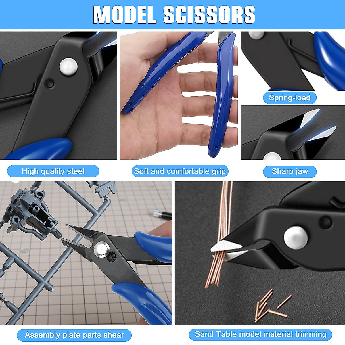 55Pcs Professional Model Tools Kit for Gundam, Modeler Basic Tools Craft Set Hobby Building Tools Gundam Model Tools Kit for Basic Model Building, Repairing and Fixing