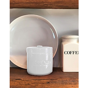 Fox Run 6238 Porcelain Grease Container, White