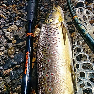 Keiryu Rod Co. T100 Rod. Telescopic 17.7 ft. Keiryu Fly Fishing Rod. Perfect for Euro Nymphing, Dry Flies, and Weighted Rigs. High Performance IM Carbon.