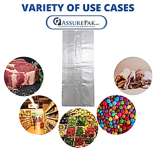 Plastic Produce Bag for Bread and Groceries - 4"x2"x8" - 1000 Bags - 0.95 mil - Natural Color - No Venting Holes LDPE