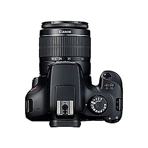 T100 DSLR Camera with EF-S 18-55mm F/3.5-5.6 III, EF 75-300mm f/4-5.6 III Lense Bundle, Travel Kit + Accessories(Gadget Bag, Extra Battery, Digital Slave Flash, 128Gb Memory and More)