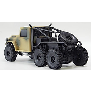 HobbyPlus HBP CR18 Conqueror 6X6 Full Lock 4WD 1/18 Rock Crawler with 2.4Ghz 4CH RC Transmitter & Lipo Battery - RTR RC Toy Vehicle (RC Cars, RC Truck, RC Crawler) for Adults (HELIDIRECT) (Camo)