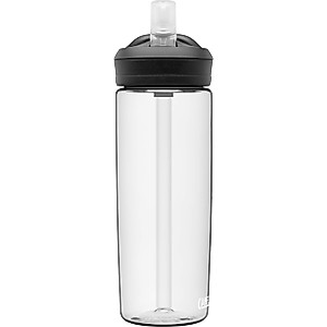 CamelBak eddy+ Water Bottle with Tritan Renew – Straw Top 20oz, Clear