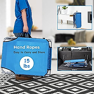 GYMAX Beach Chair with Canopy Shade, Folding Tanning Lounge with Adjustable Backrest, Carry Handle & Side Pocket, Sunbathing Chair for Outside, Patio, Poolside, Lawn (1, Navy)